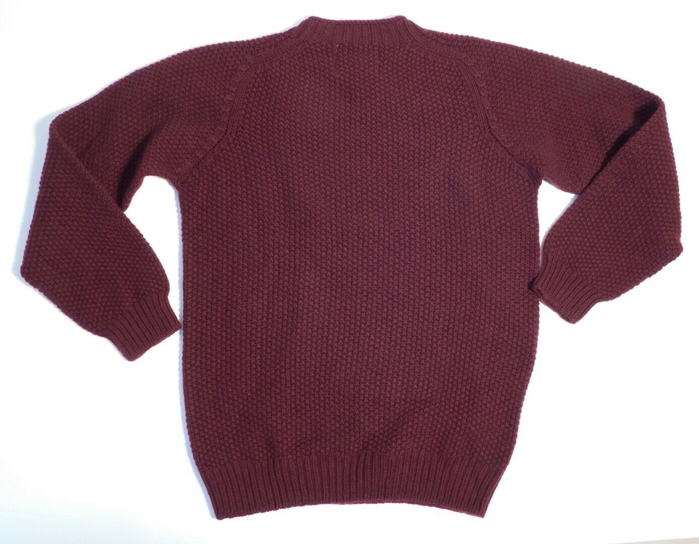 STUMPER & FIELDING GREAT BRITAIN Men's Brick Red Lambswool Sweater Sz L