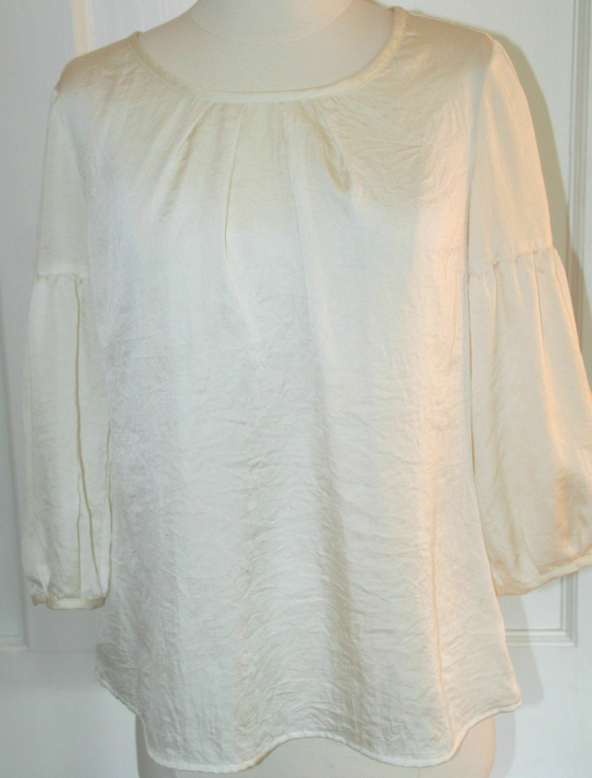 TALBOTS – Women's Ivory Poet Blouse Sz 6
